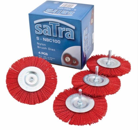 Četke od najlona prečnik diska fi 100 mm 6,35 mm vreteno za bruše
